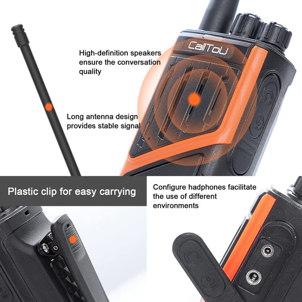 Daytech Clear Sound Two-Way Walkie Talkie | 16 Channels | VOX Function – DAYTECH