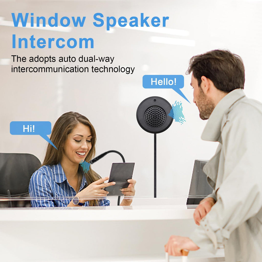 Daytech Window Speaker Intercom System – Dual-Way Intercommunication ...