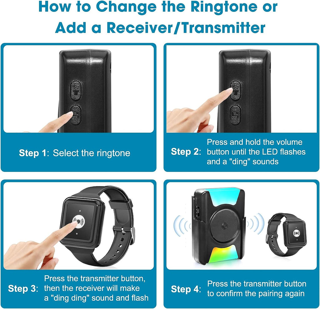 Daytech Wireless Caregiver SOS Wrist Pager Watch - Reliable Elderly Mo ...