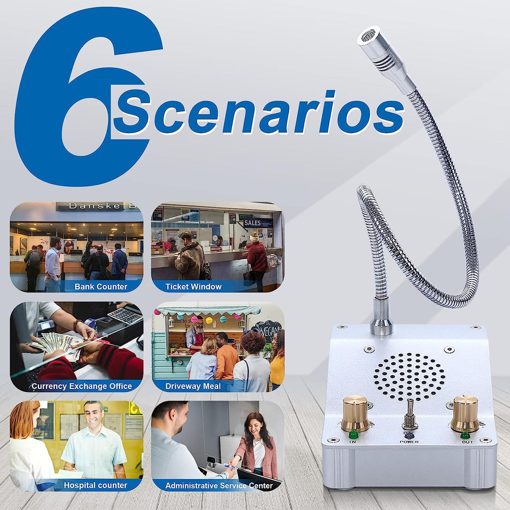 Daytech Dual-Way Window Speaker Intercom System - Clear Communication – DAYTECH